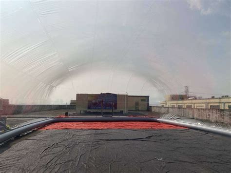 25x52ft Clear Transparent Inflatable Pool Cover For Swimming Pool ...