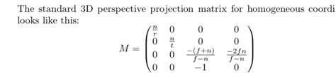 Image result for Projection Matrix for Reference Frame