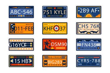 Image result for How to Draw a License Plate
