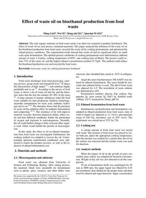 Image result for Food Waste Bioethanol