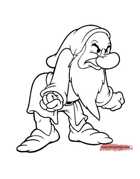 Image result for Disney Grumpy Coloring Pages