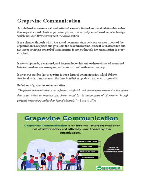 Image result for Grapevine Communication PDF