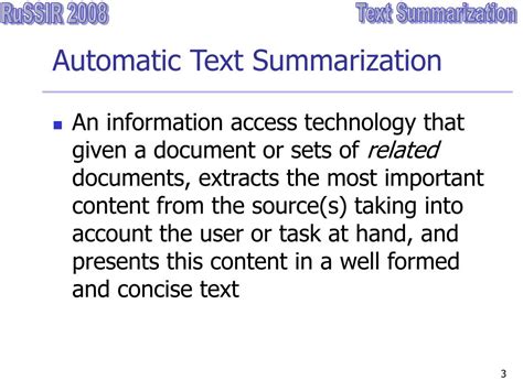 Image result for Automatic Summarization Sample Photo