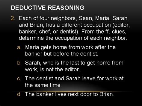 Image result for Problem Solving Deductive Reasoning