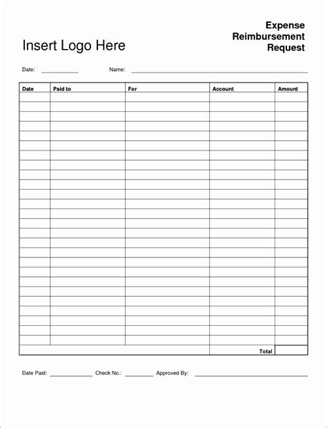 Image result for Simple Expense Form