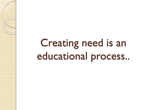 Image result for Creating Need