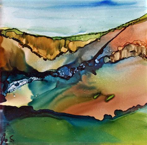 Image result for Painting Landscape Using Alcohol Inks