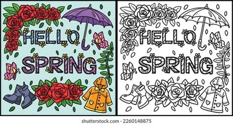 Image result for Hello Spring Coloring