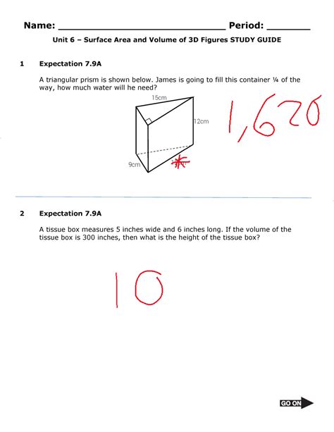 Image result for Unit 6 Lesson 9 Practice Problems Grade 7 Math