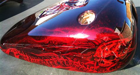 Custom Painted Motorcycle Skulls and Marblizer — Dallas AirbrushDallas ...