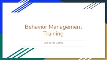 Image result for Behavior Management Training