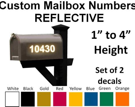 Image result for Vinyl Mailbox Numbers