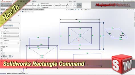 Image result for Circle Rectangle Command SolidWorks