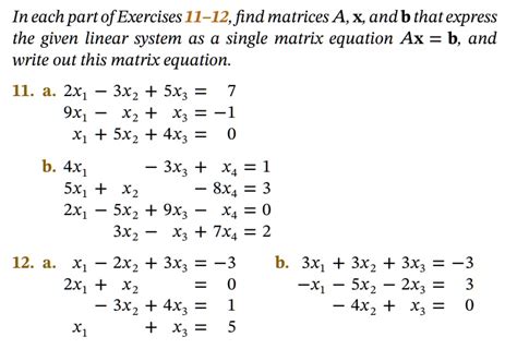 Image result for Matrix Equation Example