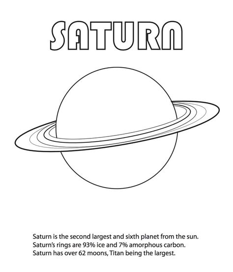 Image result for Saturn Drawing Easy Coloring