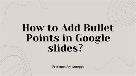 Image result for How to Add Bullets in Google Slides