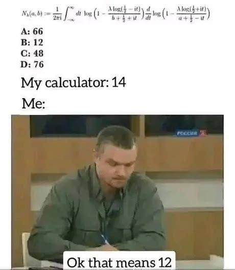 Image result for Calculation Meme Transparent