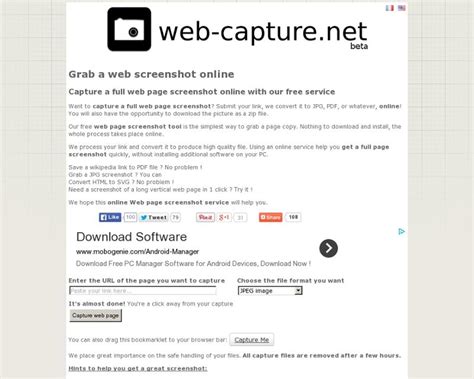 Image result for Web Screen Capture