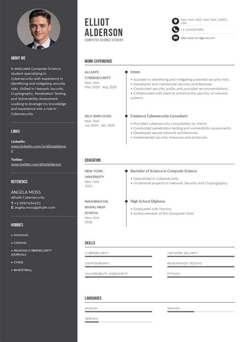 Image result for Computer Science Student Resume