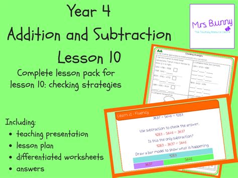 Image result for Grade 4 Checking Addition Sums Using Subtraction