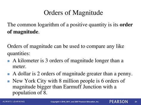 Image result for Orders of Magnitude Examples