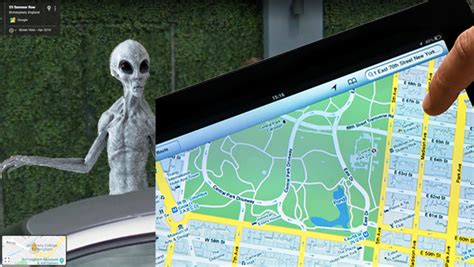 Image result for Alien On Google Maps