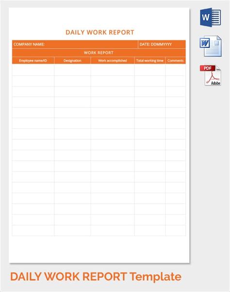 Image result for Daily Report Work Pattern