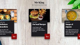 Image result for Menu Card HTML Code