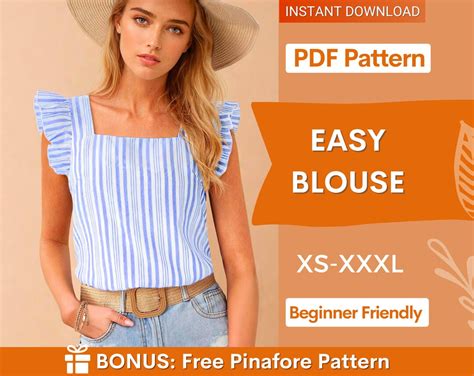 Image result for Simple Blouse Sewing Pattern