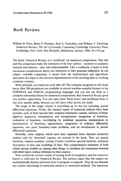 Image result for Numerical Recipes in Python