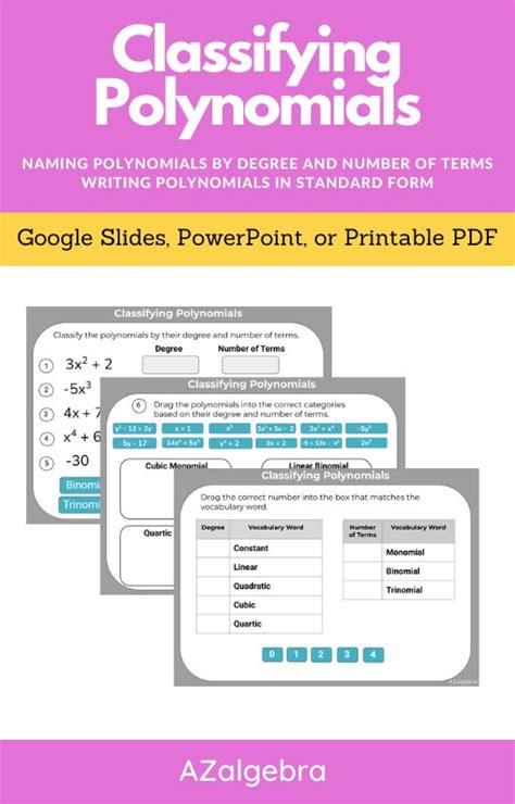 Image result for Polynomial Vocabulary Examples