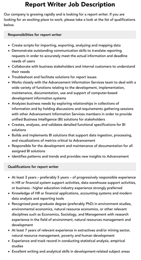 Image result for Report Writer