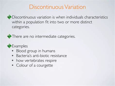 Image result for Continuous Variation vs Discontinuous