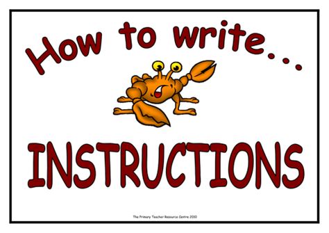 Image result for How to Write Instructions