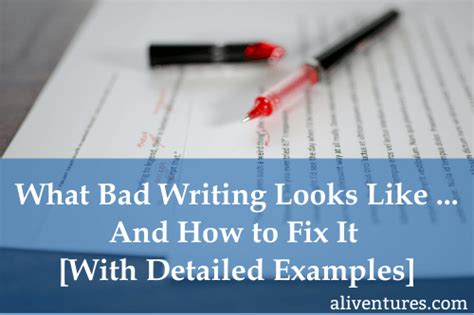 Image result for Poor Writing Example