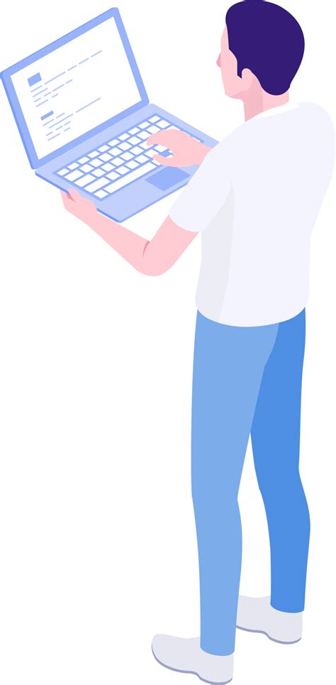 Image result for Vector Computer People PNG