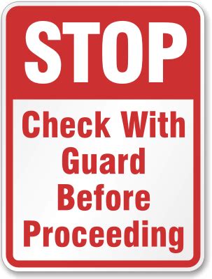 Image result for Security Guard Sign