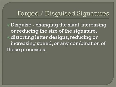 Image result for FBI Method for Signature Forgery