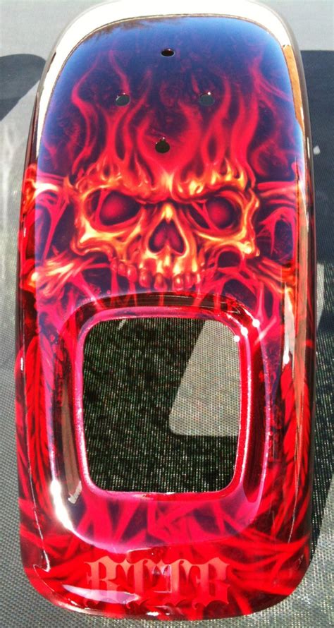 Custom Painted Motorcycle Skulls and Marblizer — Dallas AirbrushDallas ...