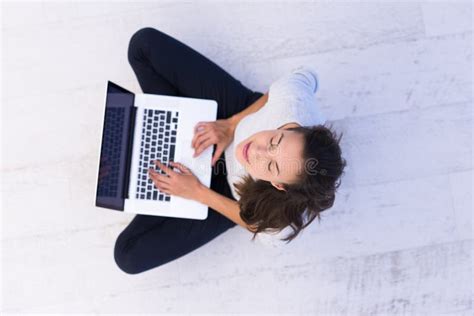 Image result for Woman Using Laptop Computer Top View