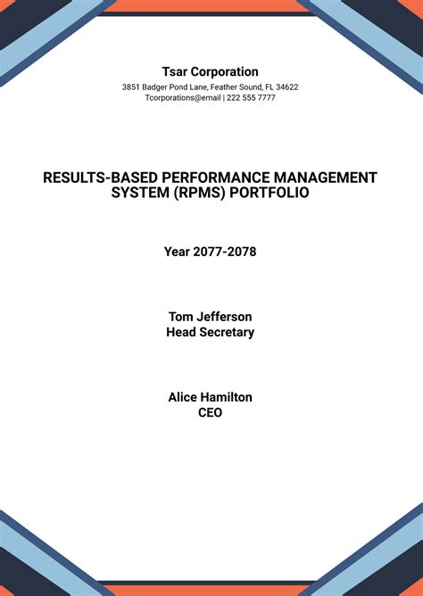 Image result for RPMS Portfolio Guide