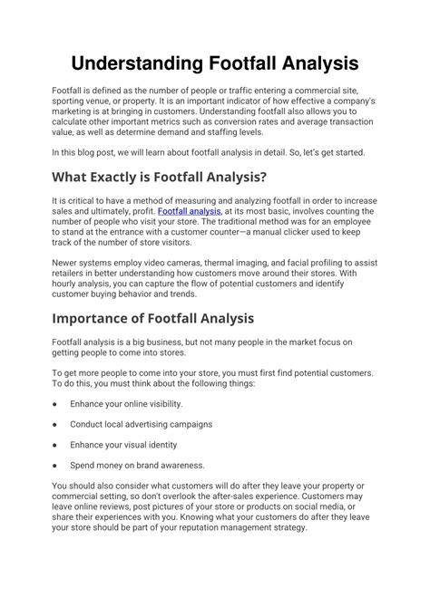 Image result for How to Create Footfall Graph