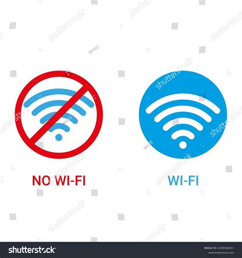 Wireless Network Symbols On White Background Stock Vector (Royalty Free ...