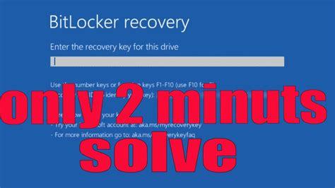 Image result for Enter BitLocker Recovery Key