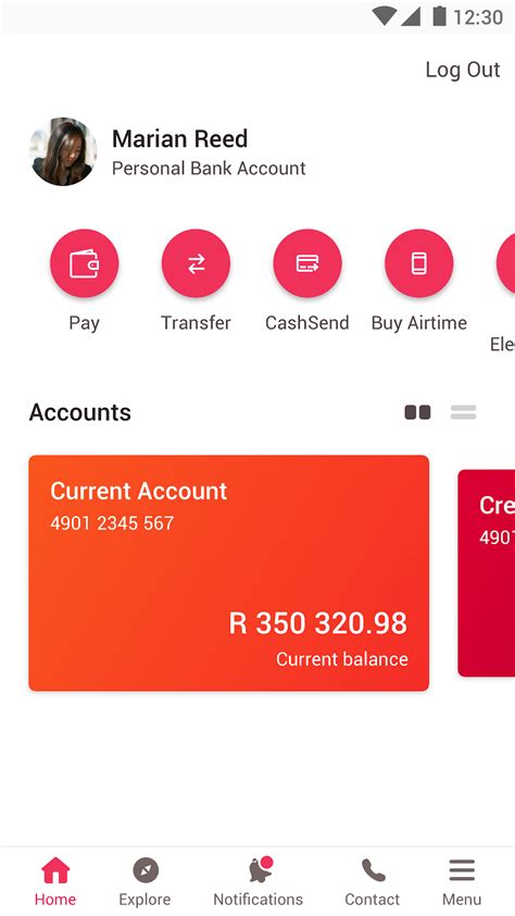 Image result for Absa Banking App Menu