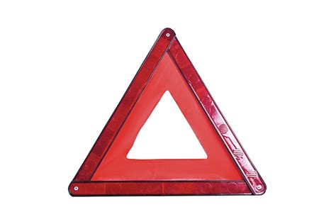 Premium Photo | Red triangle warning sign