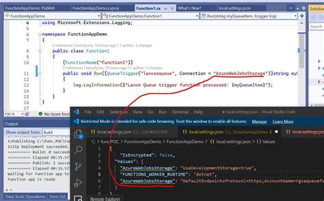 Image result for Azure Function Storage Queue Trigger Python Example