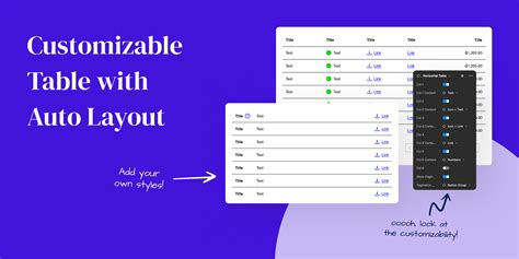 Image result for Auto Layout Interactive Table Figma