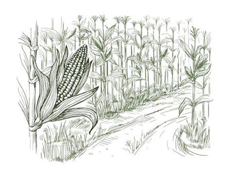 Image result for Drawing Corn Stalks