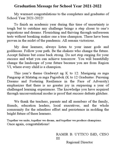 Image result for Graduation Message Tagalog